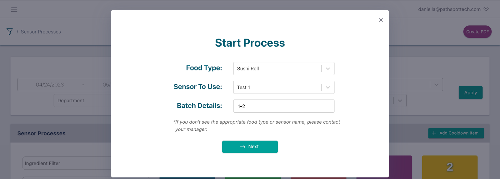 CoolDown Process Startup Guide